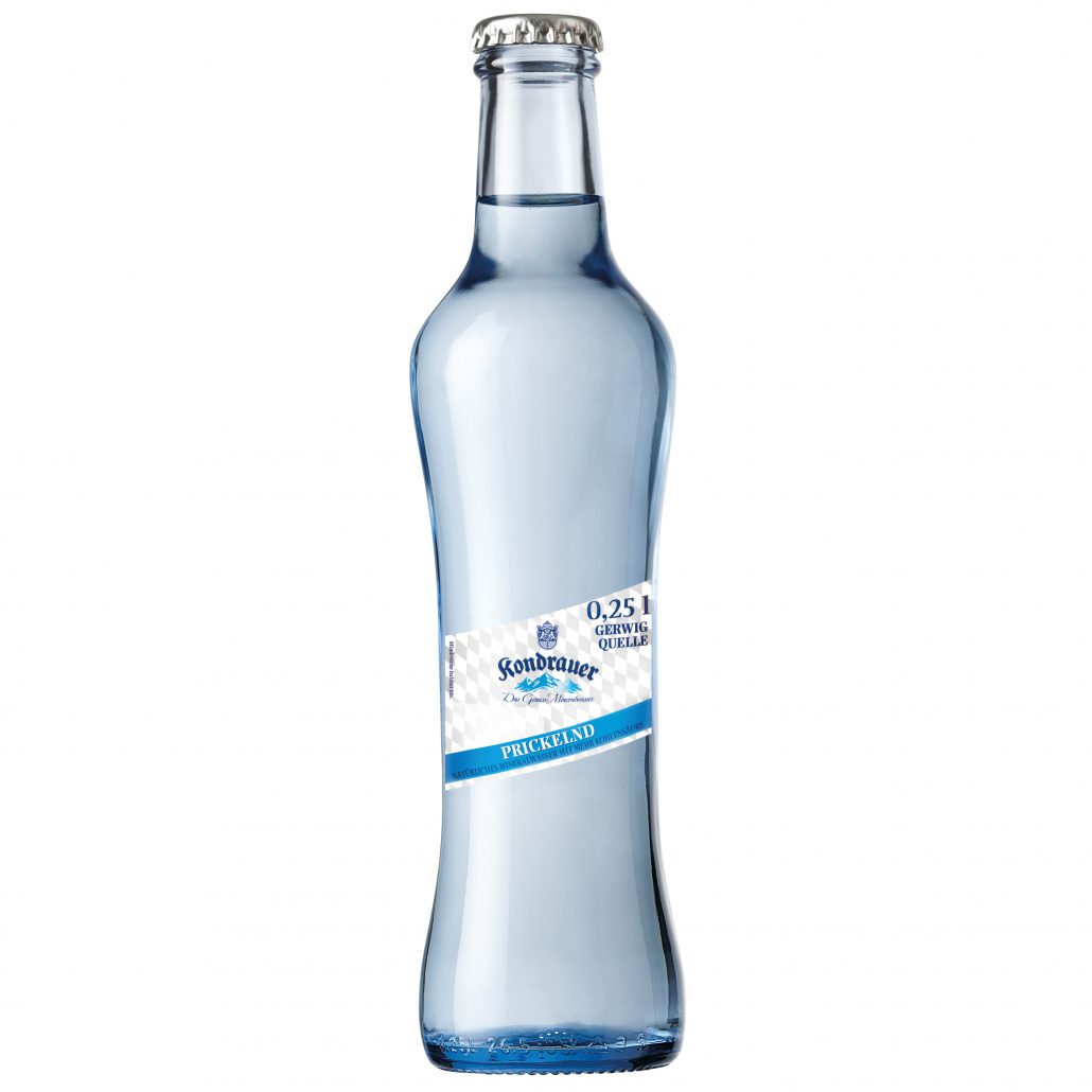 Kondrauer Mineralwasser prickelnd GOURMET, 20×0,25L Glasflaschen – Hans ...