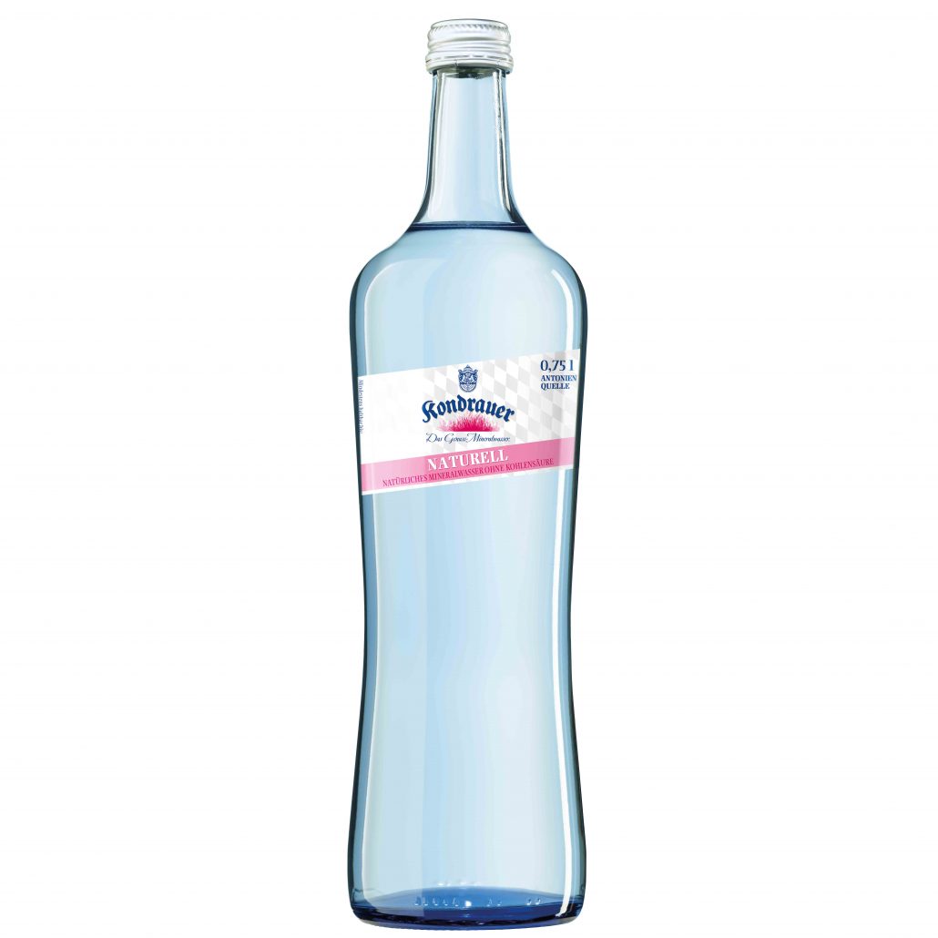Kondrauer Mineralwasser naturell GOURMET, 12×0,75L Glasflaschen – Hans ...